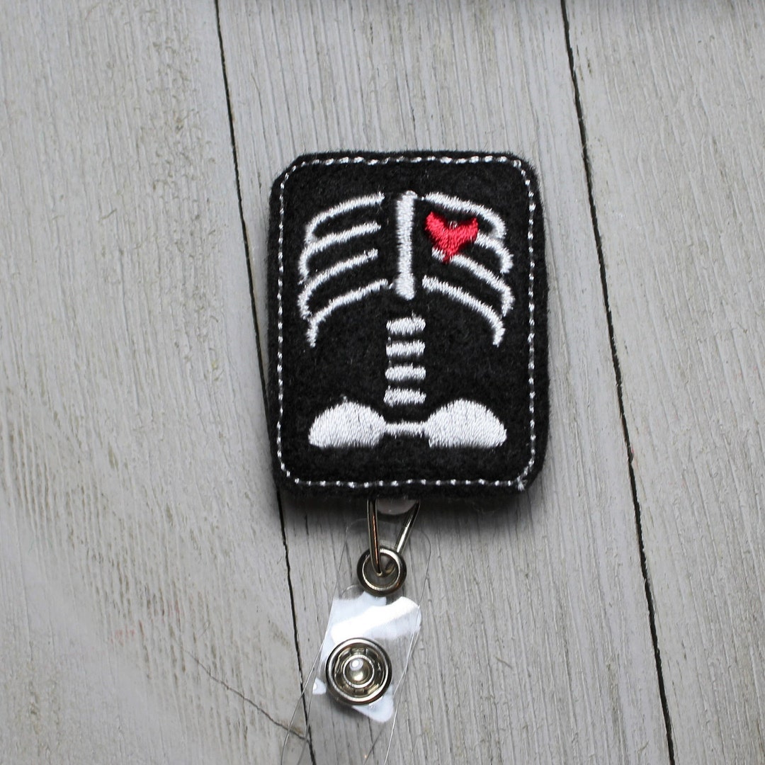 X-ray ID Badge Holder With Retractable Reel, Radiologist Badge Holder ...