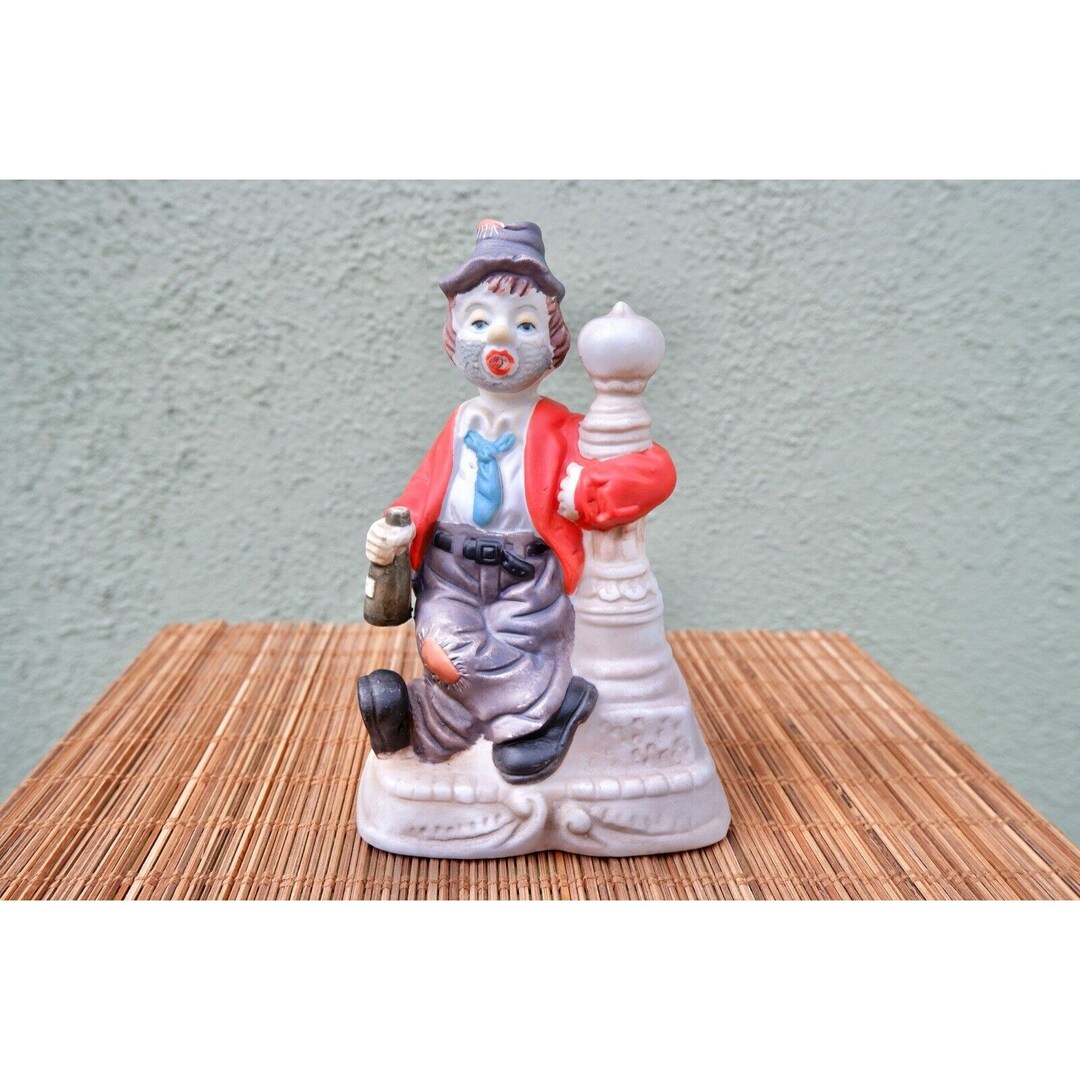 Vintage Mid Century Drunk Clown Figurine / Hobo Clown / Drunk - Etsy