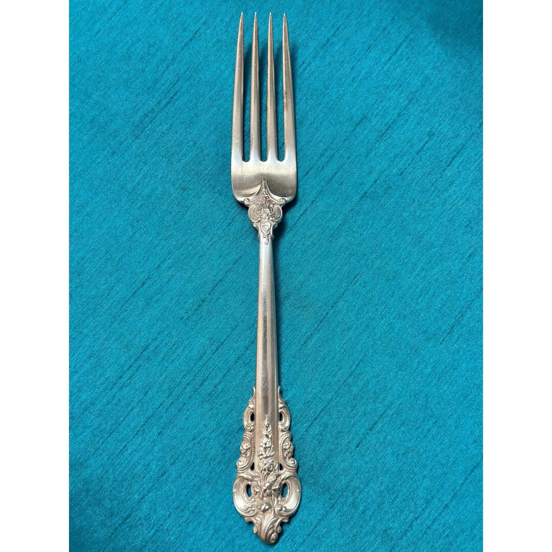 Vintage Wallace Sterling Grande Baroque Place Fork / Vintage Silver ...