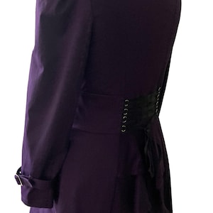 18-32 Plus Size Purple Victorian Riding Jacket Steampunk Gothic Ruffle ...