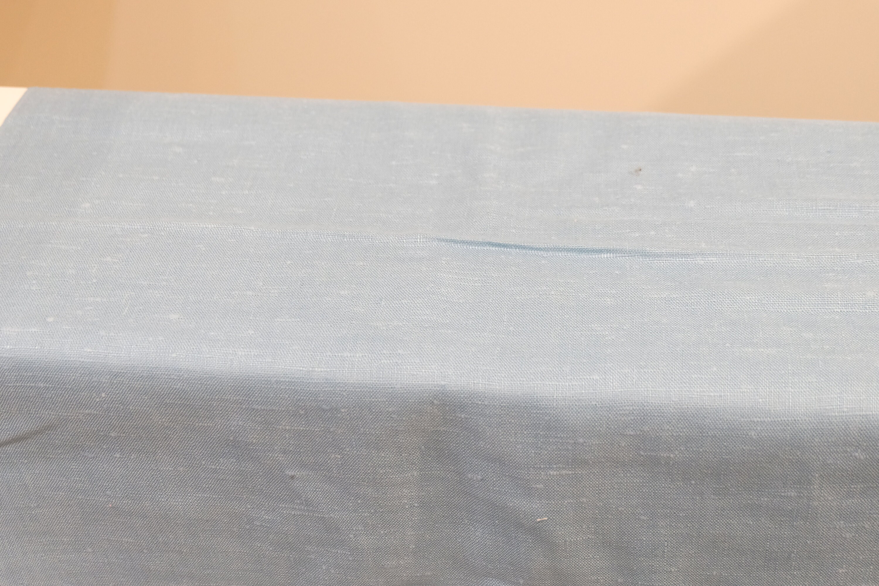1960's Vintage Aqua Blue Slubbed Texture Woven Rayon Linen | Etsy