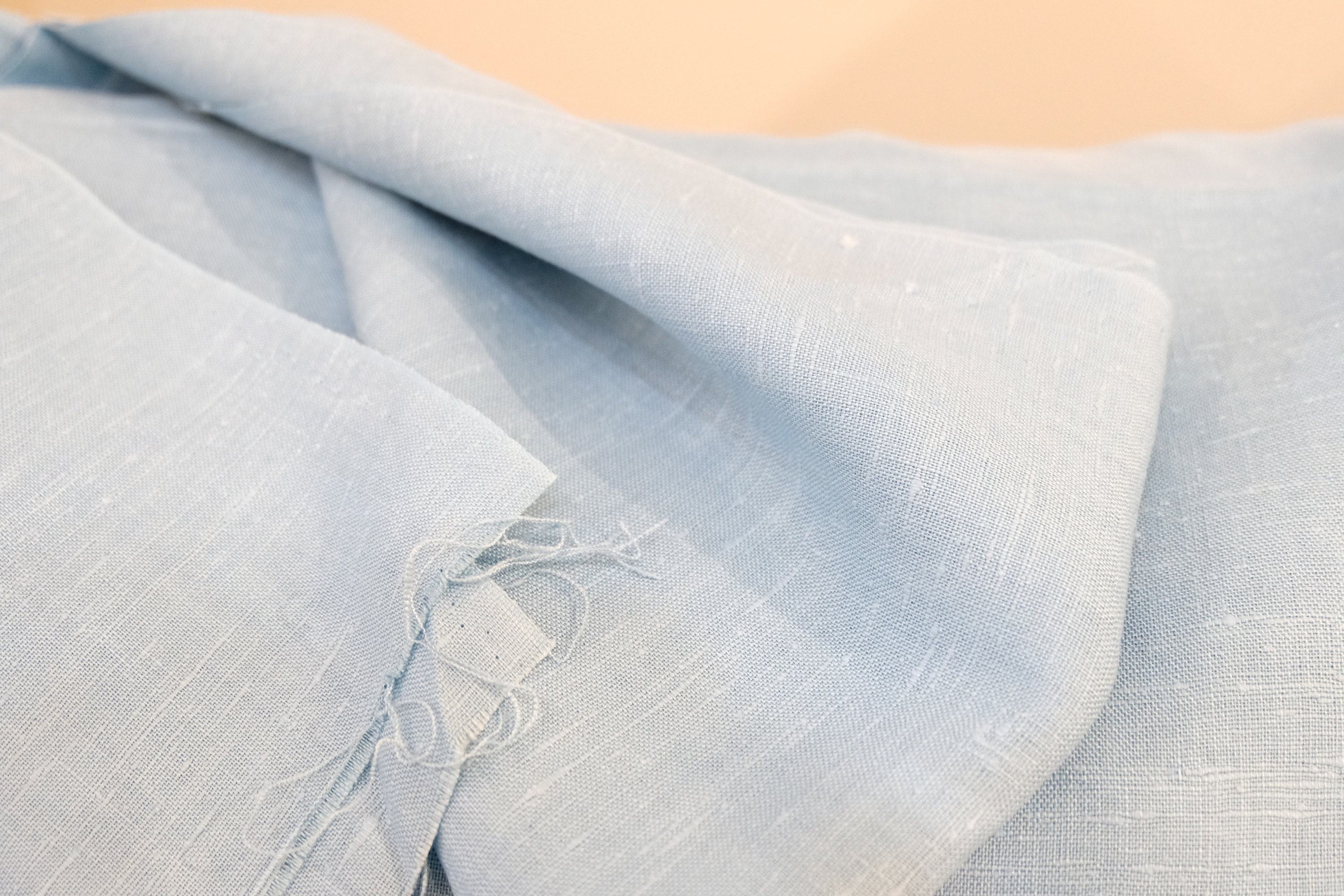 1960's Vintage Aqua Blue Slubbed Texture Woven Rayon Linen - Etsy
