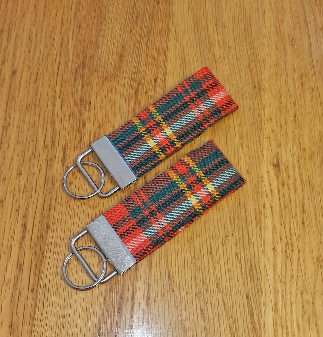 Hay Tartan | Leith Tartan Key Fob | Tartan Keyring | Tartan Key Ring ...