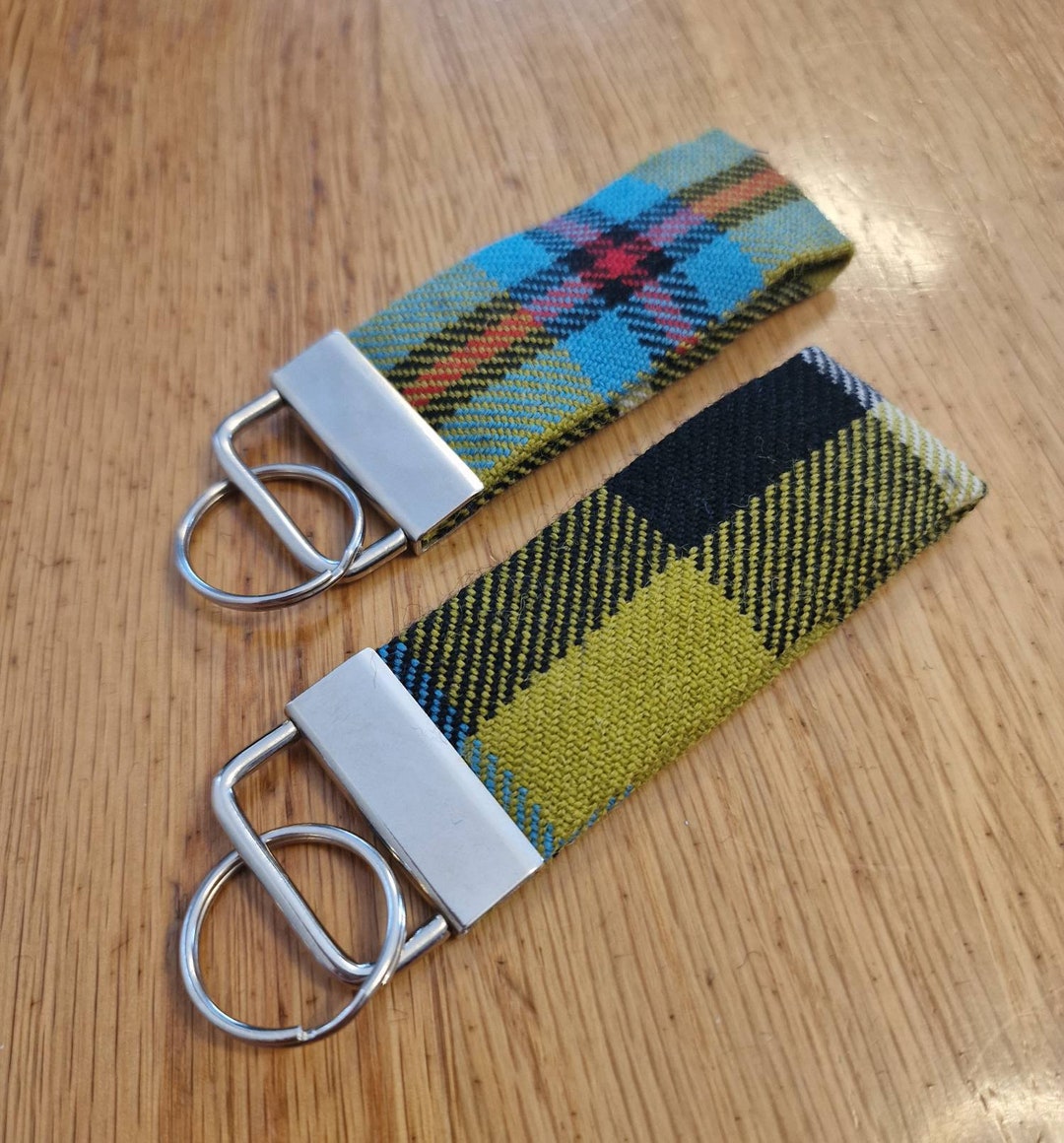 Cornish National Tartan Key Fob | Scottish Tartan Keyring | Tartan Key ...