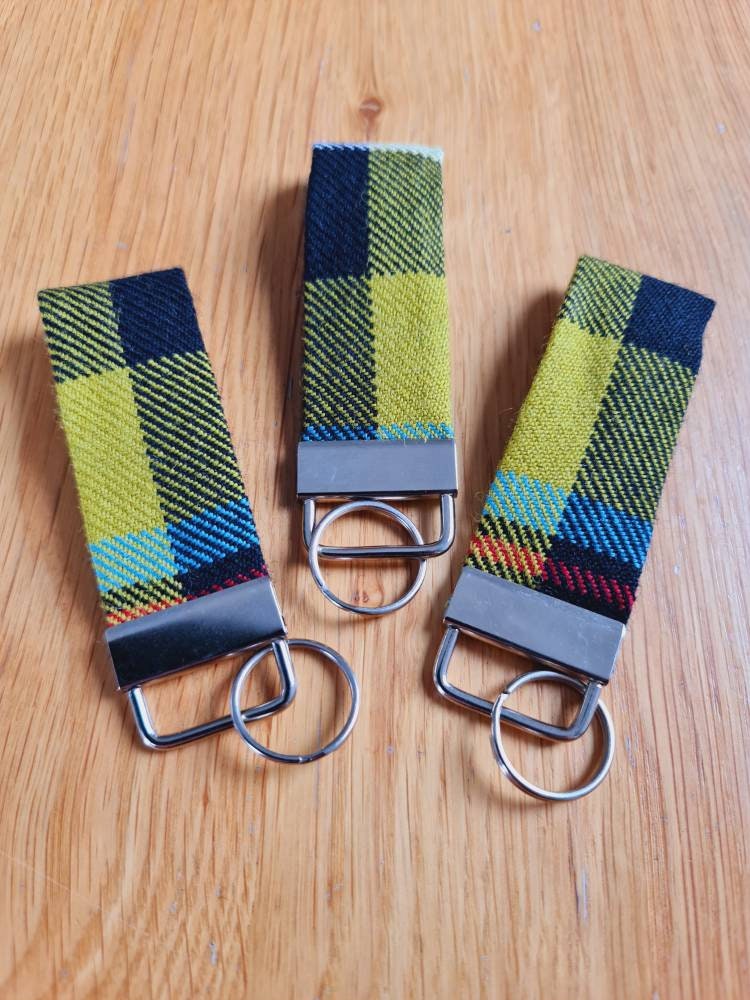 Cornish National Tartan Key Fob Scottish Tartan Keyring | Etsy