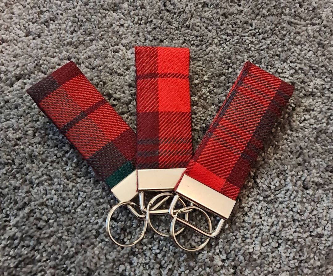 Macnabb Modern Scottish Tartan Key Fob | Tartan Keyring | Tartan Key ...