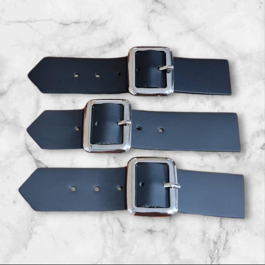 Kilt Buckle and Leather Strap Set - 1.25 Inch - Chrome Finish - Etsy