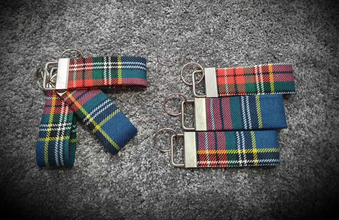 Macbeth Ancient Tartan Key Fob | Scottish Tartan Keyring | Tartan Key ...