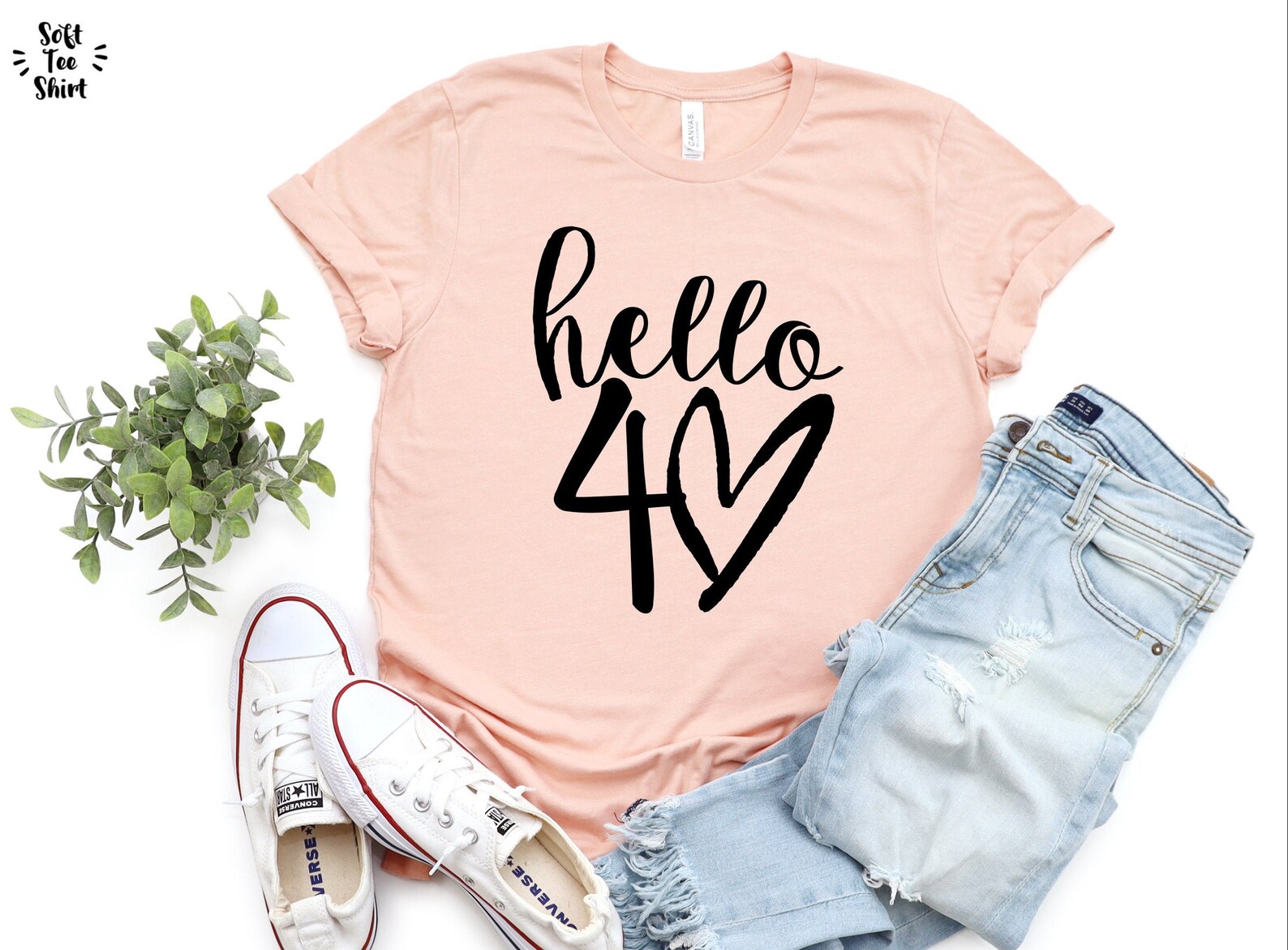 Hello 40 Shirt 40th Birthday Shirt Birthday Shirt Hello - Etsy