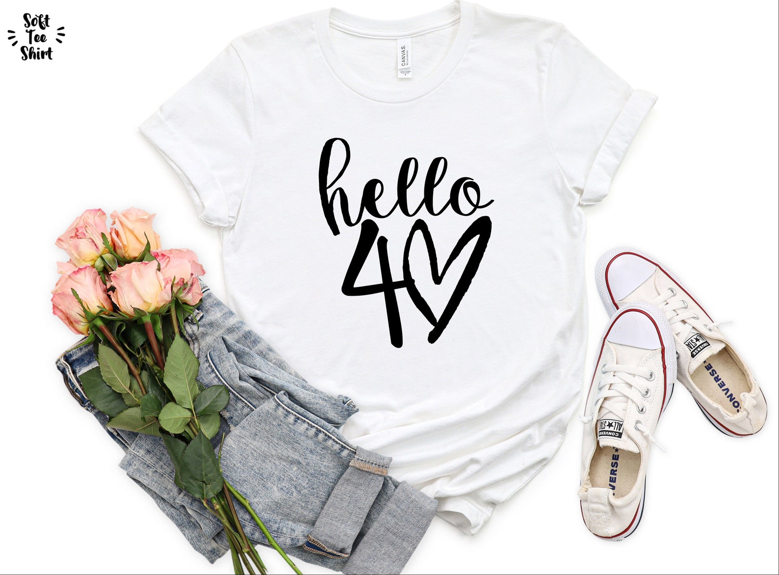 Hello 40 Shirt 40th Birthday Shirt Birthday Shirt Hello - Etsy