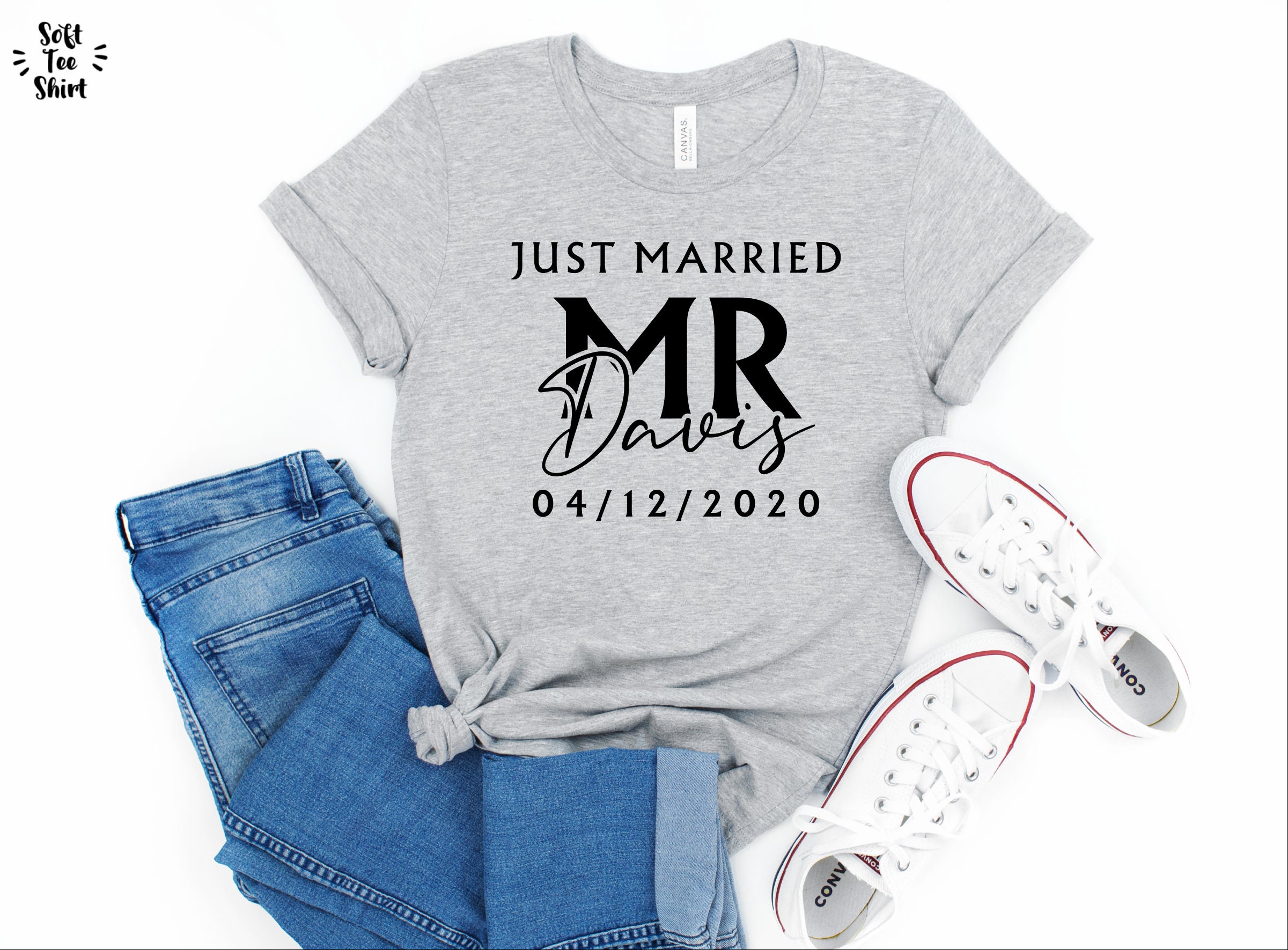 Mr And Mrs Shirts Just Married Shirt Honeymoon Shirt Etsy