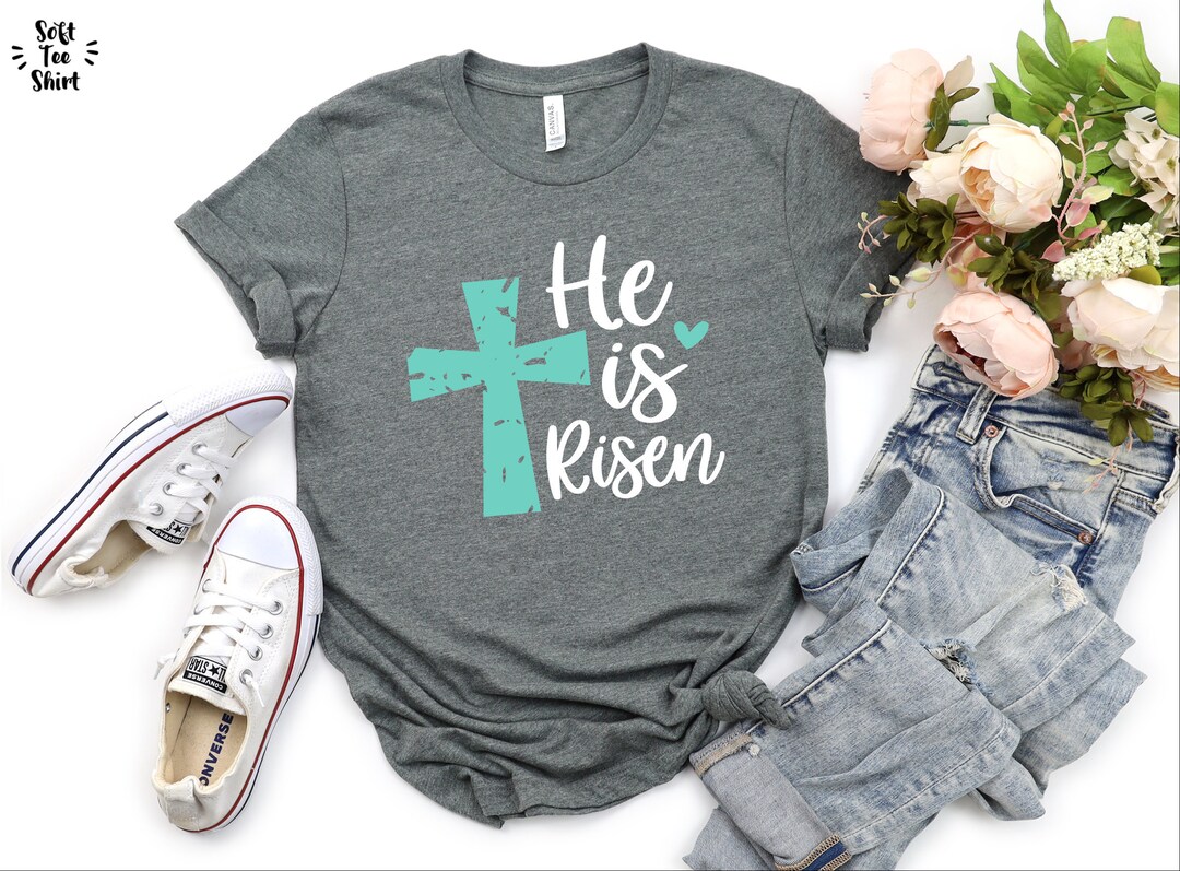 He is Risen Shirt, Easter Shirt, Christian Shirt, Jesus Shirt, Womens ...