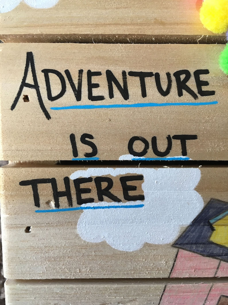 Disney's Up Adventure is out There Wooden Art | Etsy