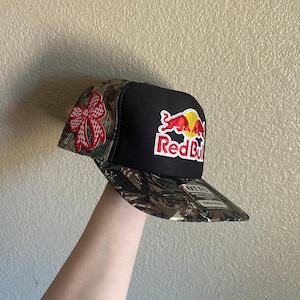 Red Bull Trucker Hat - Etsy