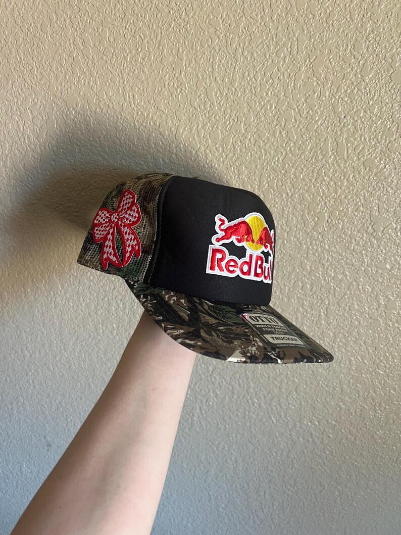 Red Bull Trucker Hat - Etsy