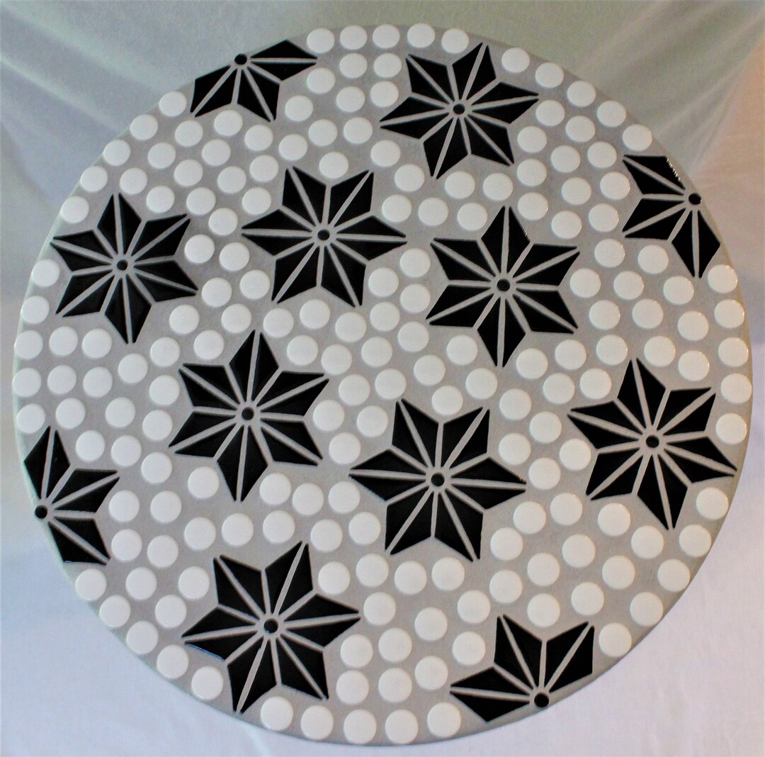 Mosaic Star Accent Table - Etsy
