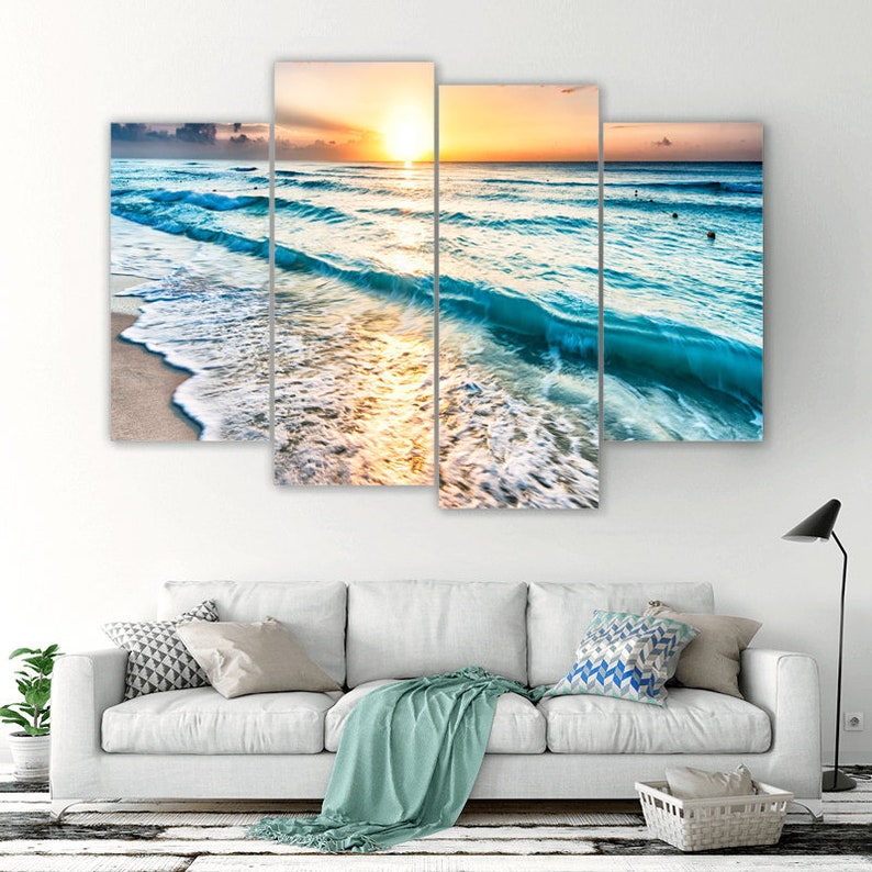 Beach Wall Art Coastal Wall Art Beach Poster Beach Art | Etsy