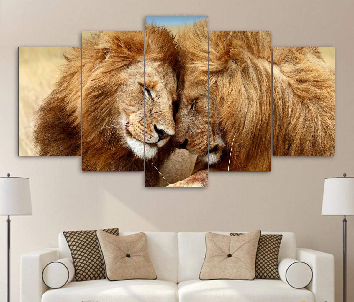 Lion Wall Art Lion Wall Decor Lion Poster Lion Canvas Lion | Etsy