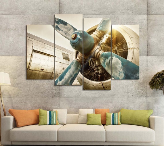 Aviation Art Vintage Airplane Airplane Decor Aviation | Etsy