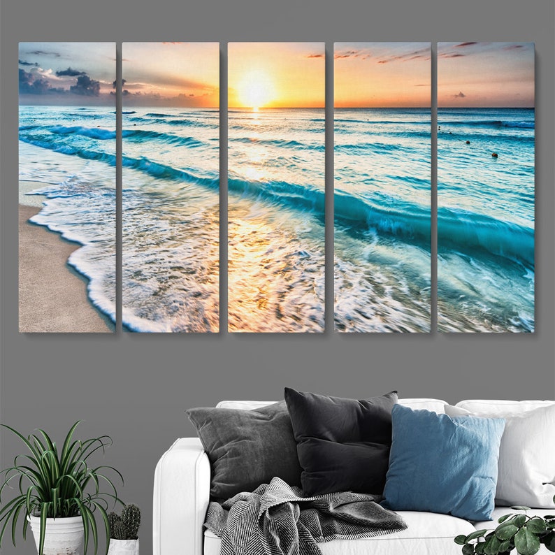 Beach Wall Art Coastal Wall Art Beach Poster Beach Art | Etsy