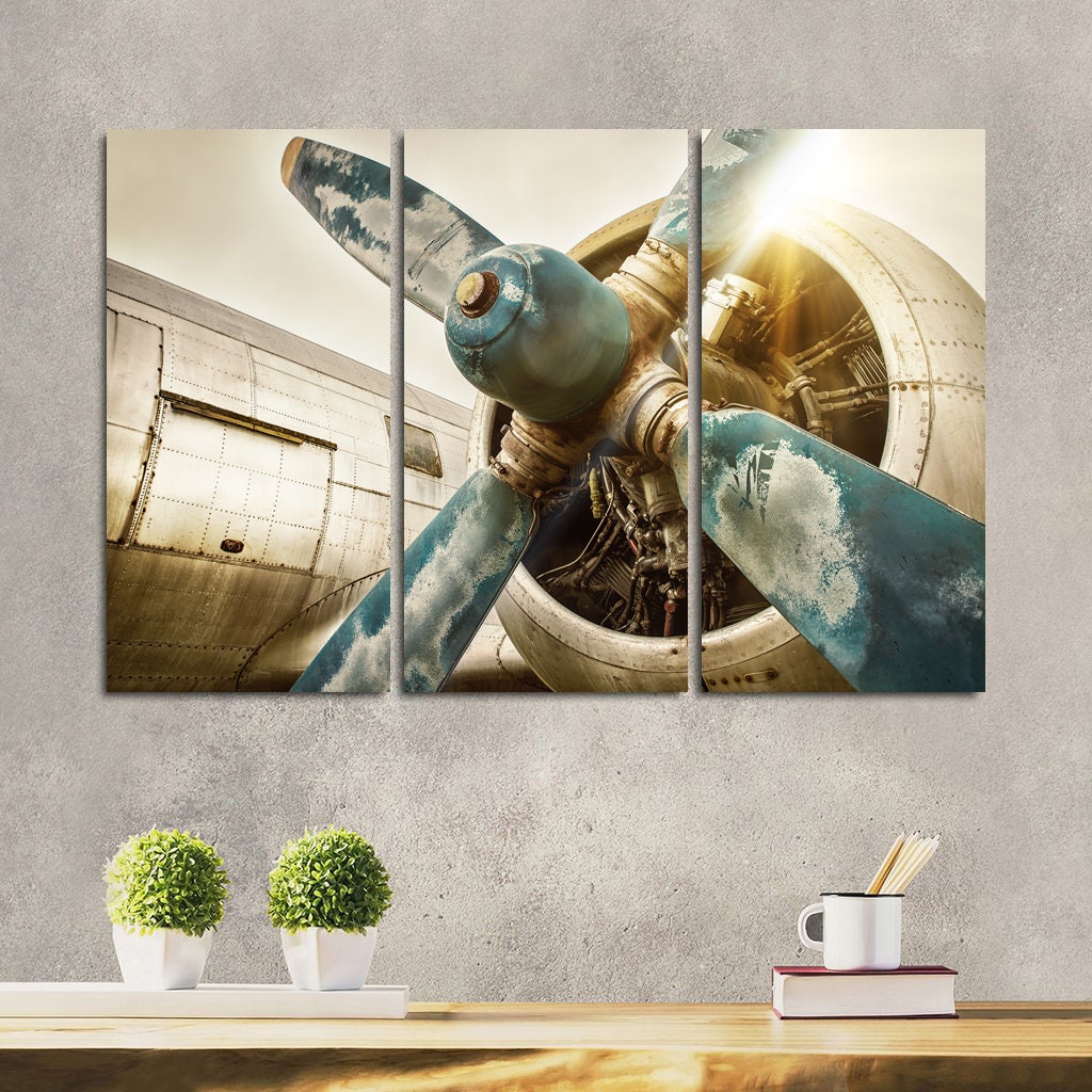 Aviation Art Vintage Airplane Airplane Decor Aviation | Etsy