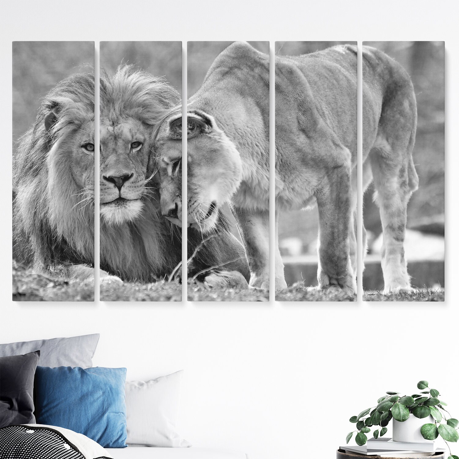 Lion Painting Lion Wall Art Lion Canvas Canvas Print Lion | Etsy