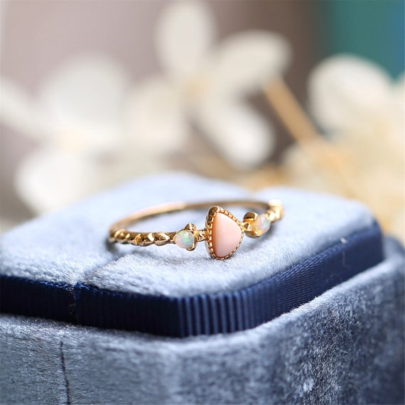 Pink Conch Shell Ring