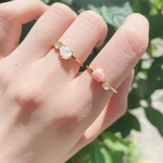Pink Conch Shell Ring