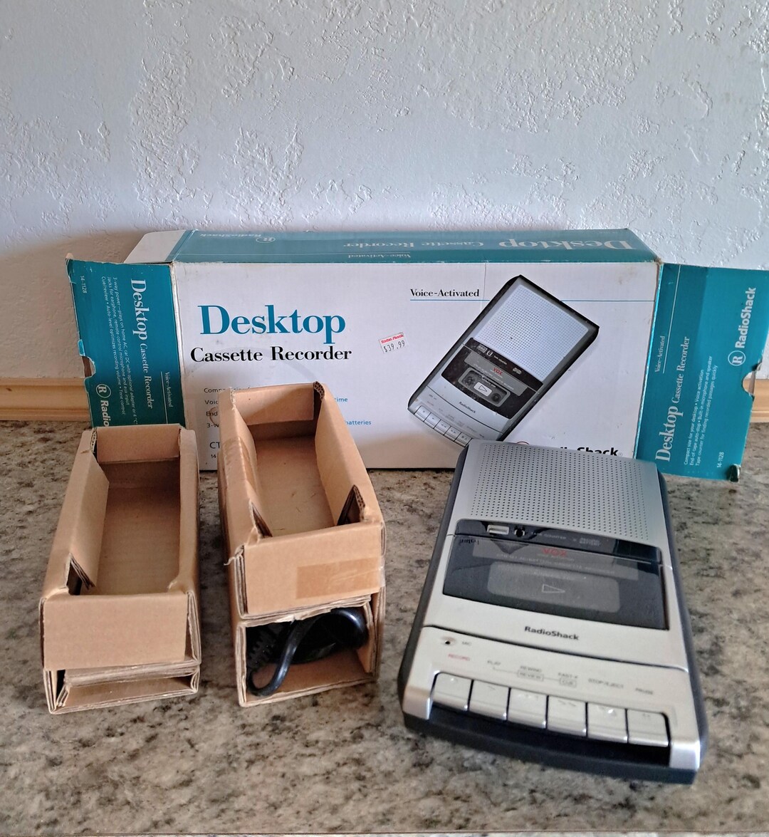 Radio Shack Cassette Recorder 90s - Etsy