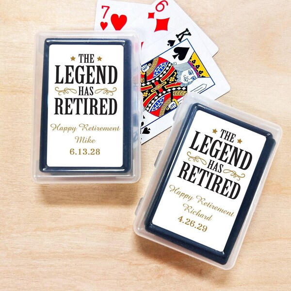 Retirement Playing Cards - Etsy