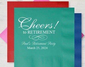 Retirement Napkins - Etsy