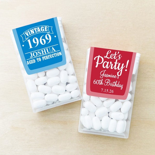 Tic Tac Label - Etsy