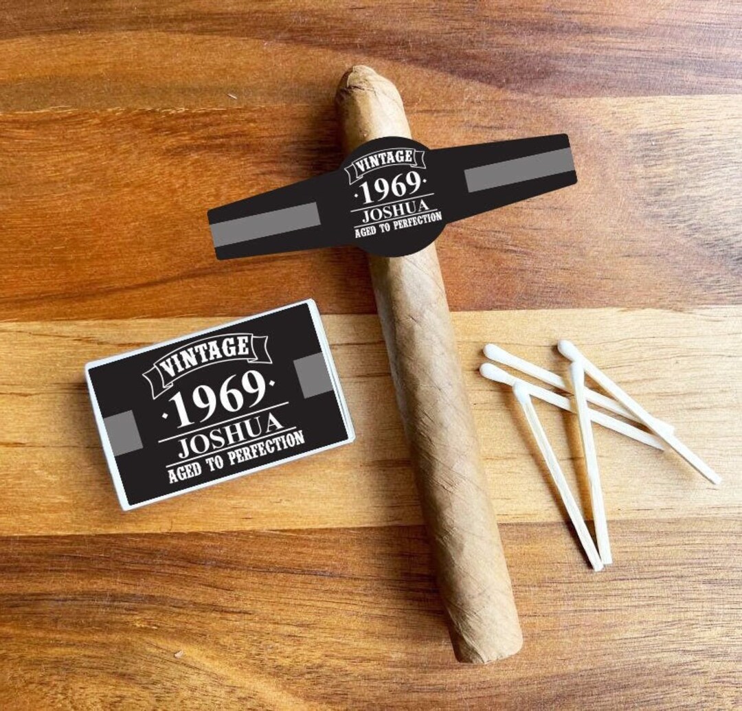 Custom Cigar Bands Personalized Vintage Aged to Perfection or Custom ...