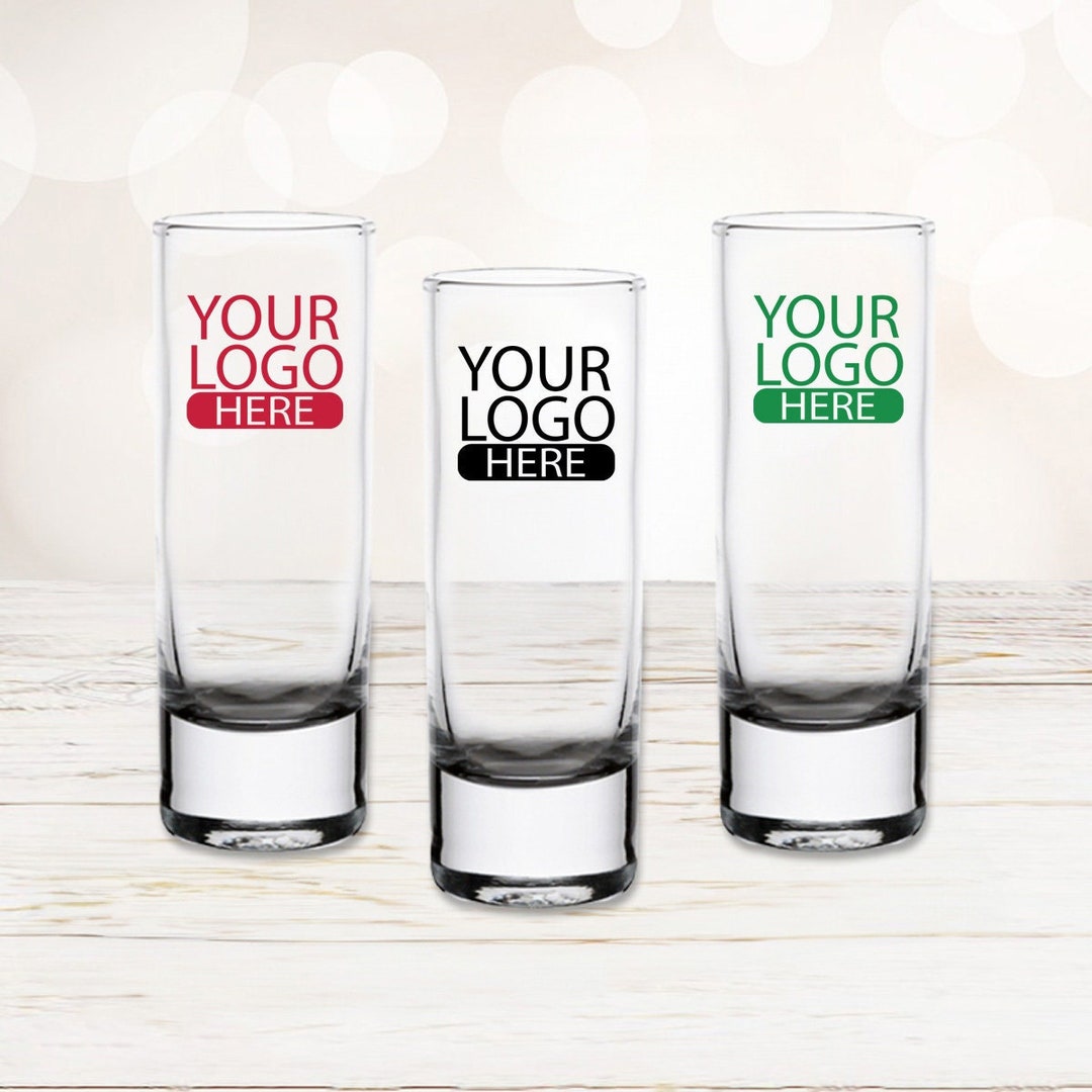 Set of 24 Corporate Gifts Personalized Tall Shooter Shot Glass Gifts ...
