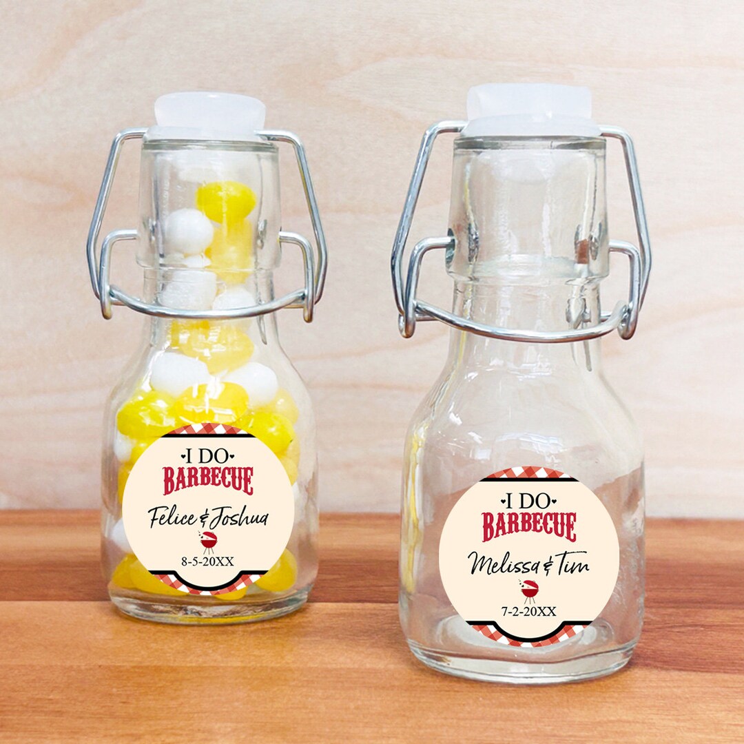 Set of 12 I Do Barbecue Personalized Favors, Barbecue Wedding Party ...
