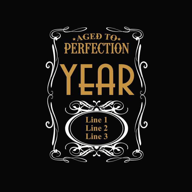 Personalized "aged to Perfection" Birthday Favor Labels - Set of 100 - Etsy