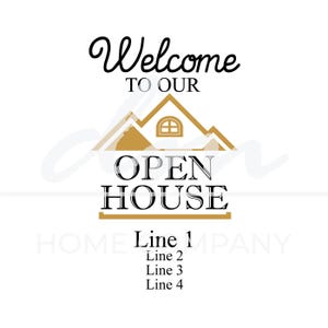 Realtor Gift Giveaways, Set of 25 Welcome to Our Open House ...