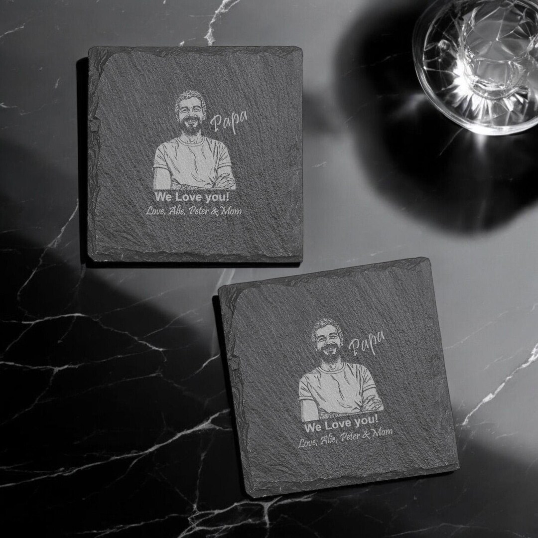 Personalized Photo Coasters, Set of 4 DM101 - Etsy