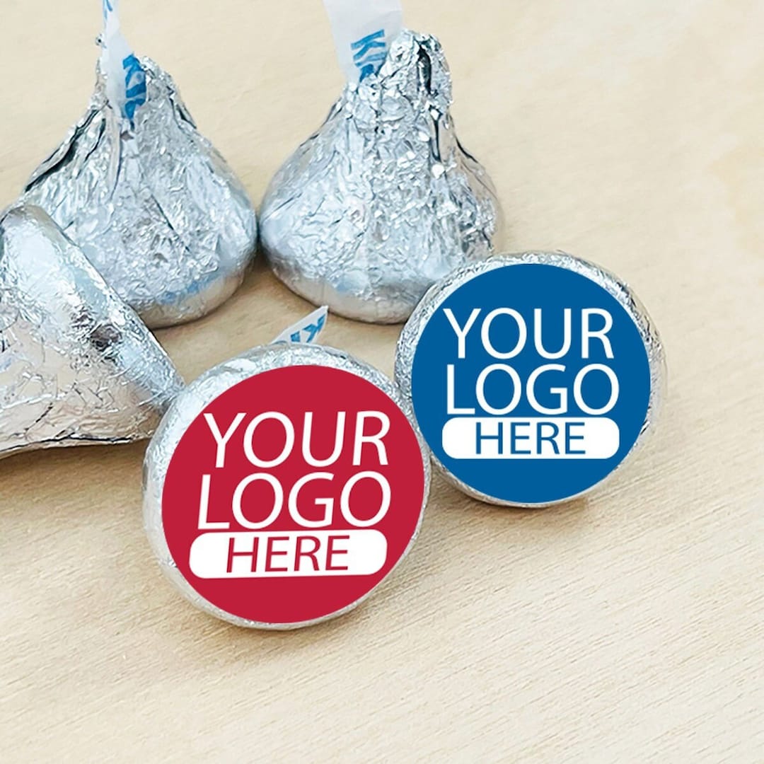 108 Personalized Business Logo Kisses Labels (0.80 Inches) - Etsy
