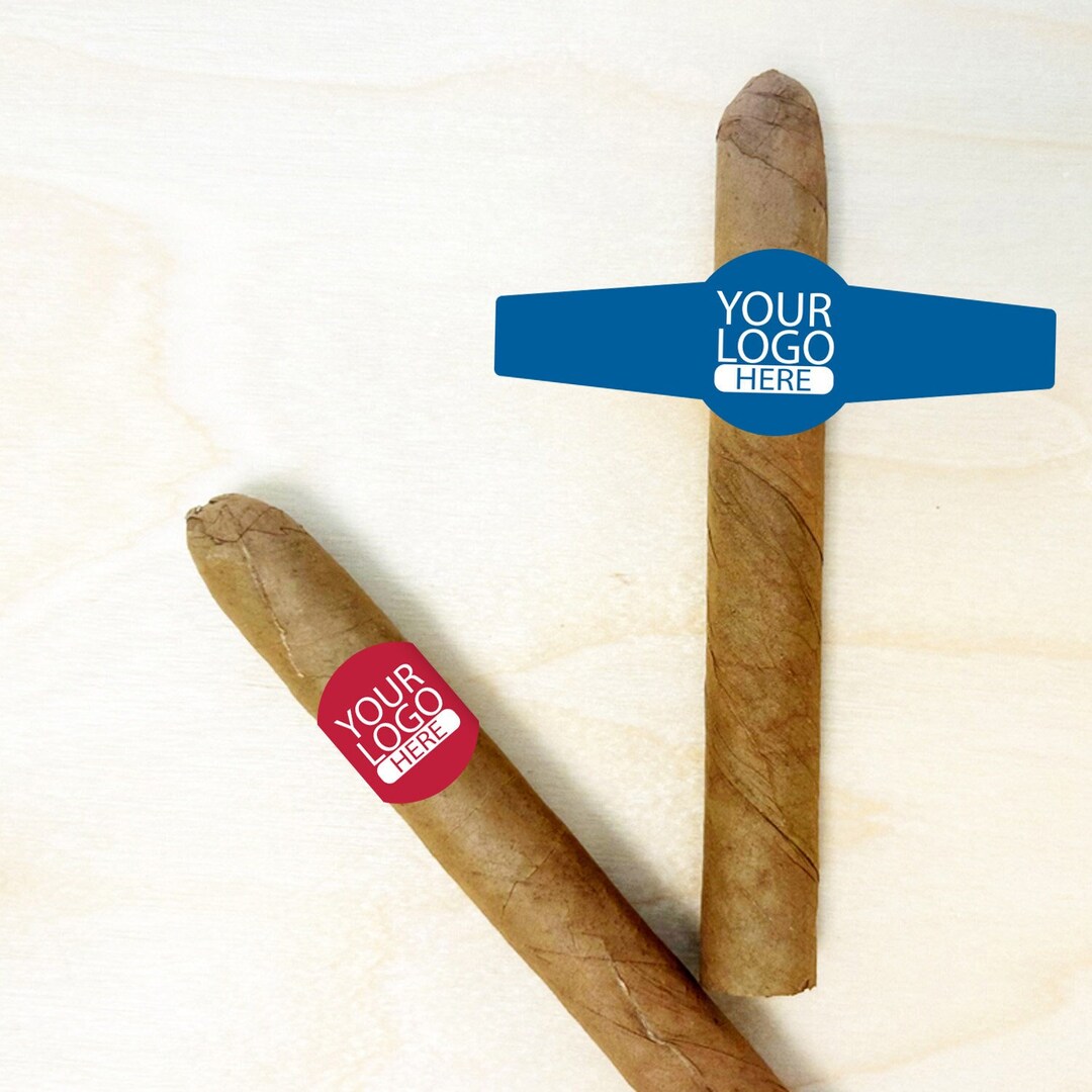 Set of 20 Your Business Logo Design Supplied Personalized Custom Cigar ...