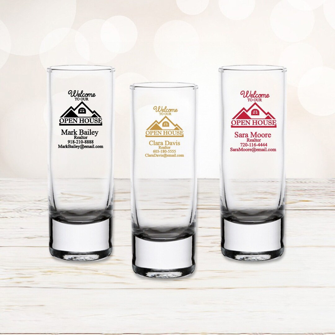 Realtor Gift Giveaways, Set of 24 Personalized Welcome to Our Open ...