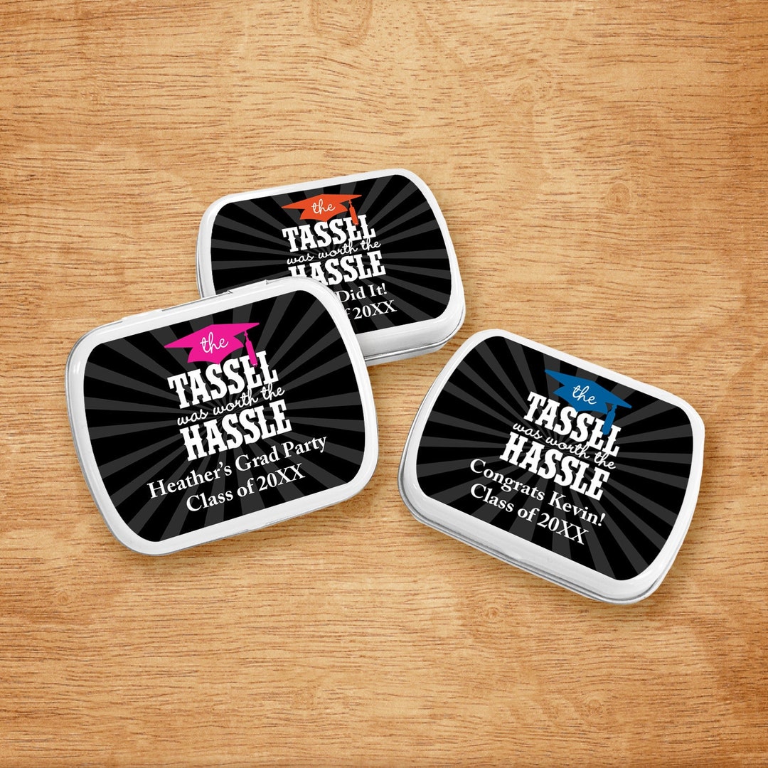 Personalized Graduation Mint Tin Favors: the Tassel Was Worth the ...