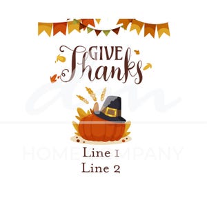 Set of 10 Give Thanks Personalized Playing Favors, Thanksgiving Playing ...