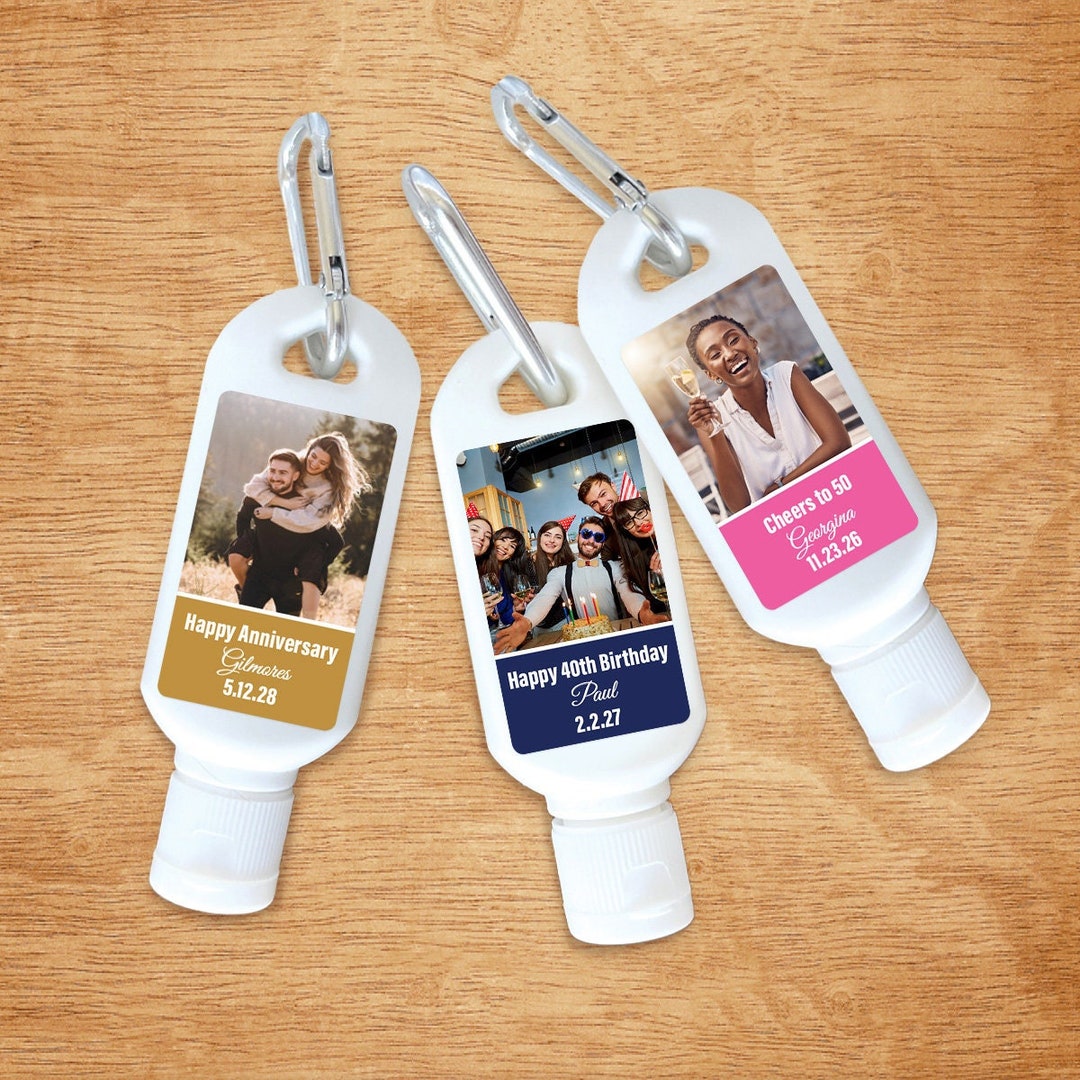Photo Celebration Personalized Sunscreen With Carabiner SPF 30, Custom ...