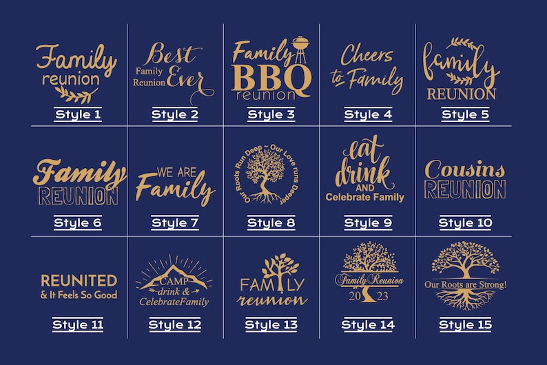 Family Reunion Personalized Sanitizer Favor Labels, Family Cousins ...