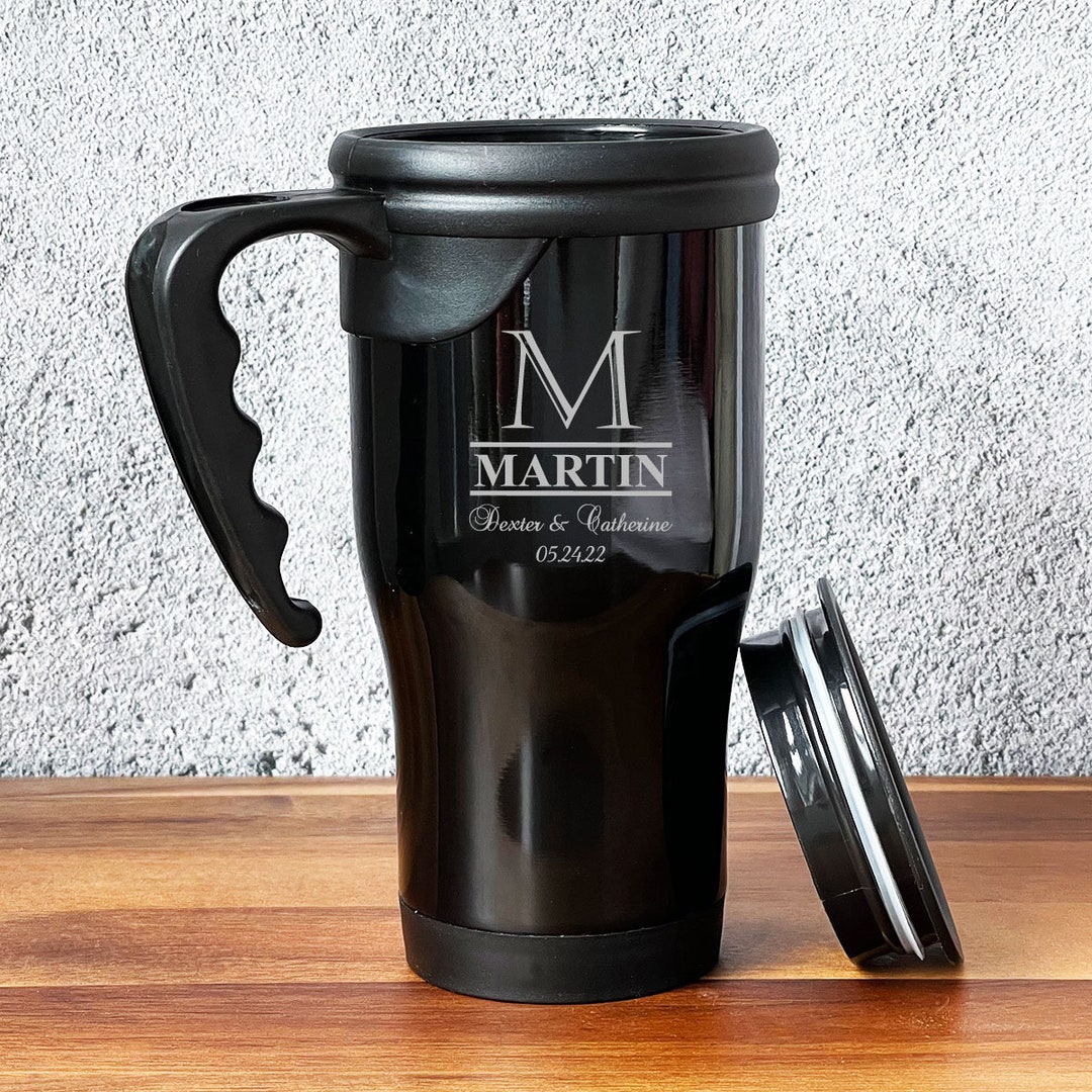 Personalized Engraved Stainless Steel Travel Mug: 14 Oz Coffee Mug With ...