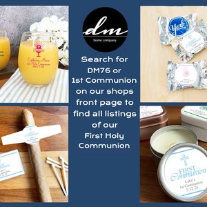 Set of 12 First Holy Communion Favors, Communion Party Favors ...