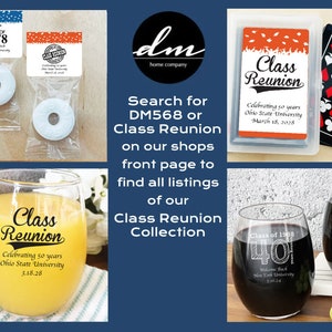 Set of 12 Class Reunion Party Favors, Class Reunion Party Favors ...