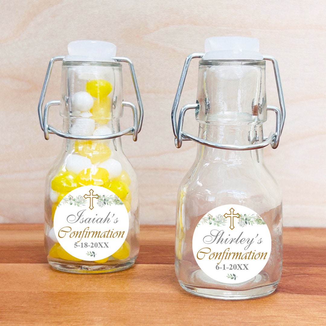 Set of 12 Confirmation Flowers Personalized Favors, Confirmation ...