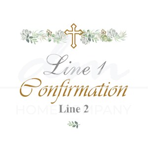 Set of 18 Confirmation Personalized Waterproof Water Bottle Labels ...